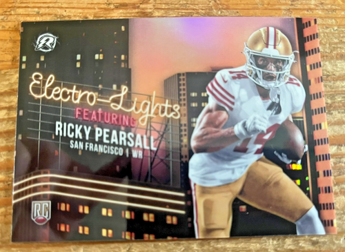 Ricky Pearsall Electro Lights Topps Resurgence Football Rookie Card ...