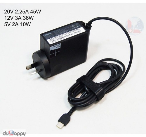 AU 45W Type-C USB-C Power Adapter Charger for Lenovo C13 Yoga Gen 1 ...