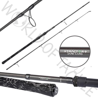 Sonik Xtractor+ DARK CAMO Carp Fishing Rod Retractable 6ft and 9ft 3lb ...