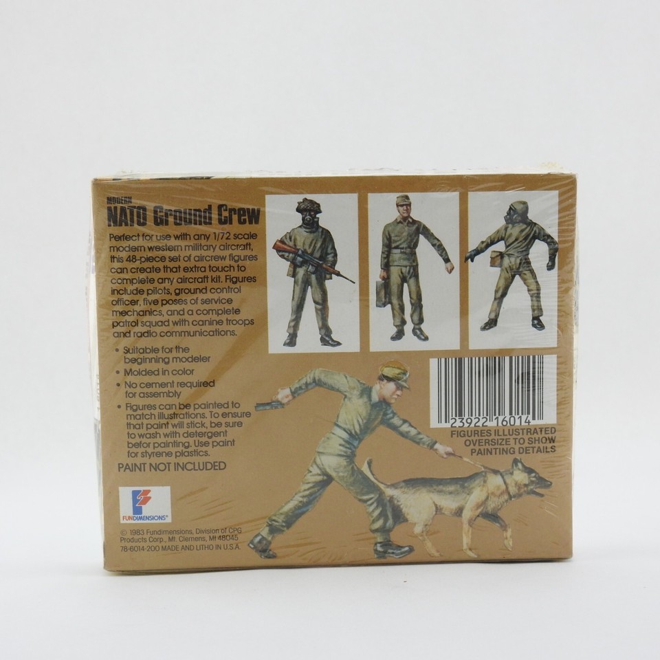 1983 MPC HO/OO Scale Modern NATO Ground Crew #6014 Plastic Model Kit ...
