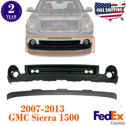Front Bumper Lower Valance + Extension For 2007-2013 GMC Sierra 1500 | eBay