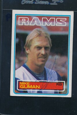 1983 Topps #91 Mike Guman Rams Signed Auto *33939 | eBay