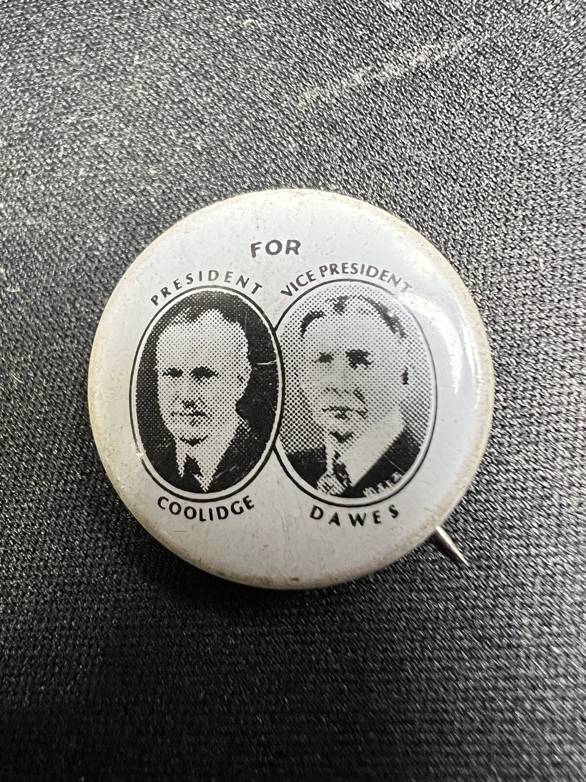 1924 President Calvin Coolidge/Dawes Campaign 1972 Reproduction Button ...