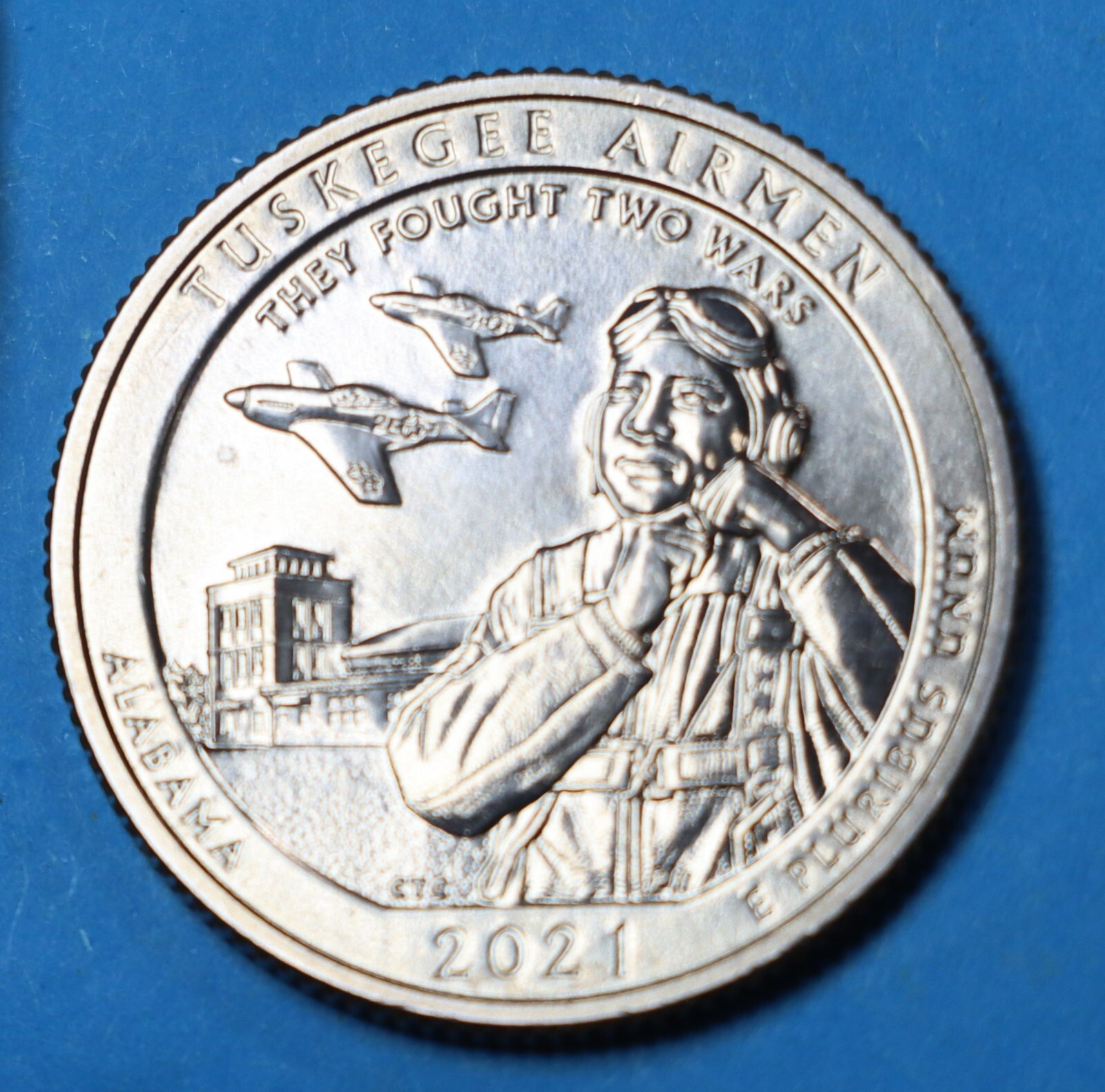 2021 S Tuskegee Airmen Alabama Quarter Coin BU Direct from Mint Roll ...