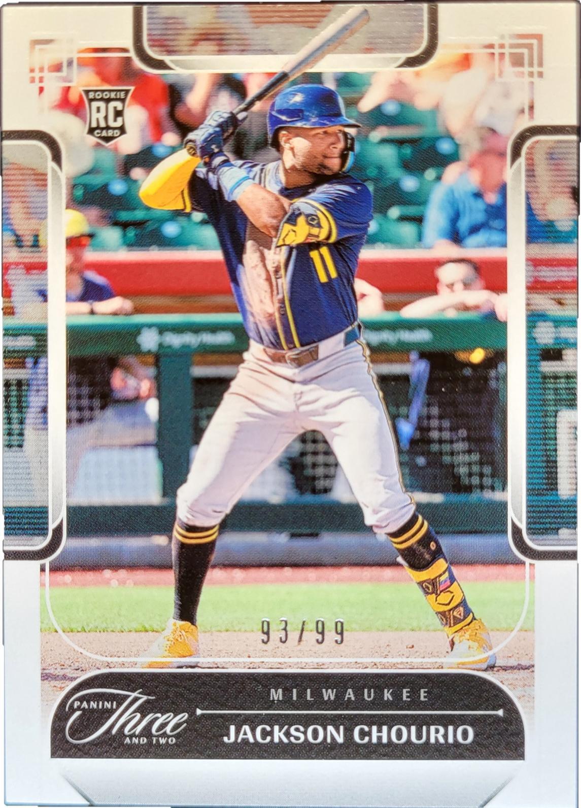 2024 Panini Three and Two - Jackson Chourio #2 /99 (RC) for sale online | eBay