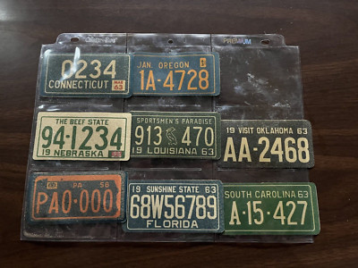 Mini State License Plate Sandpaper Stickers | eBay