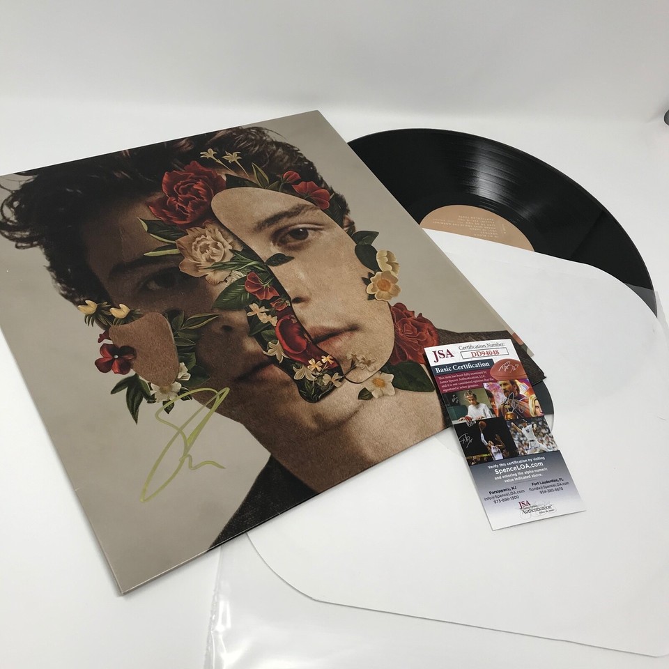 SHAWN MENDES SIGNED AUTOGRAPHED 2018 SELF TITLED VINYL ALBUM + PROOF w ...