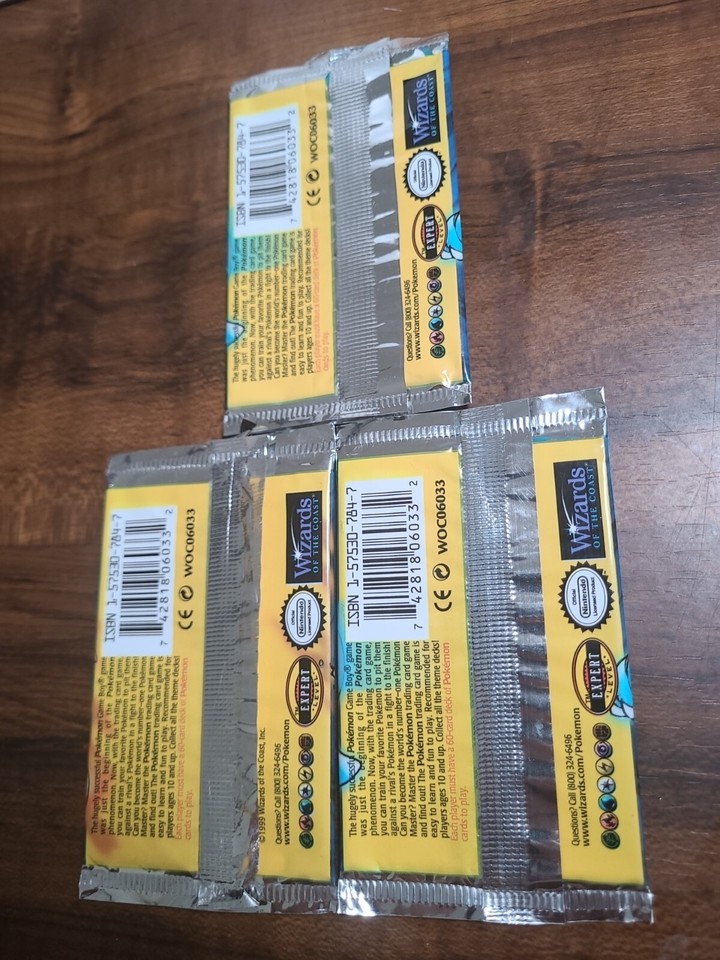 Pokemon Base Set 3 Empty Booster Packs | eBay