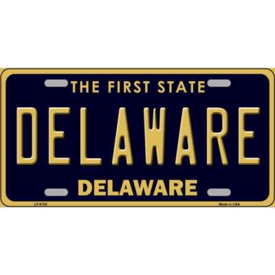 Delaware Novelty Metal License Plate Tag LP-6700 | eBay