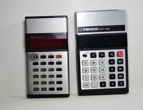 Vintage Electronic LED Calculator Set Unico & Yemco Exp-300 Digital | eBay