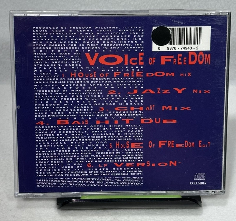 Voice Of Freedom – FREEDOM WILLIAMS (CD, 1993, Columbia) MAXI SINGLE | eBay