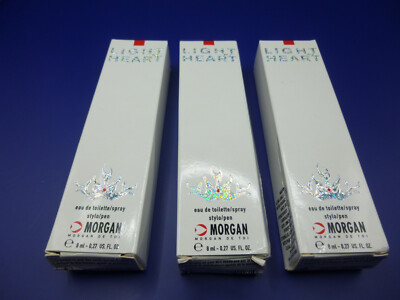 3x Morgan light heart eau de toilette /spray 8ml | eBay UK