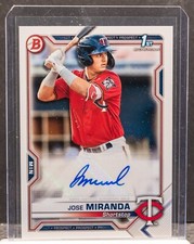 Jose Miranda Baseball Trading Card Checklist