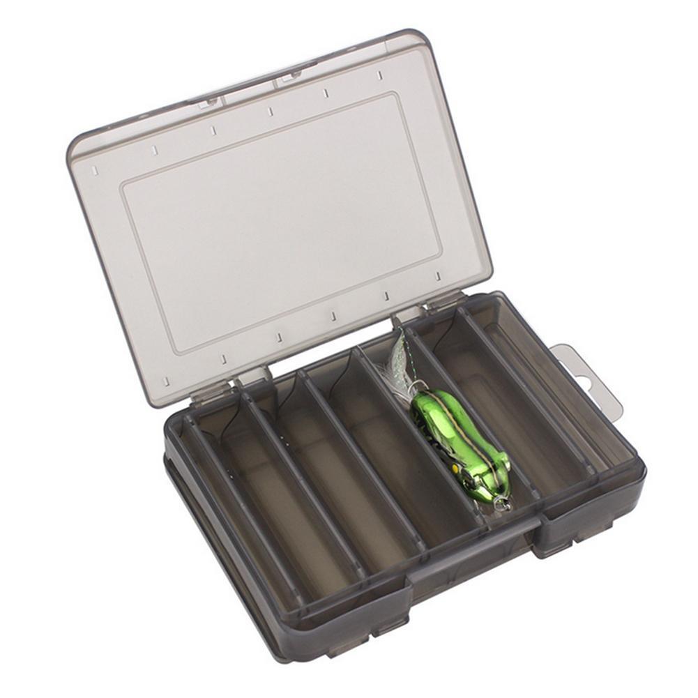 Double Sided Fishing Tackle Box 12 Compartments Bait Lure Hook Box ...