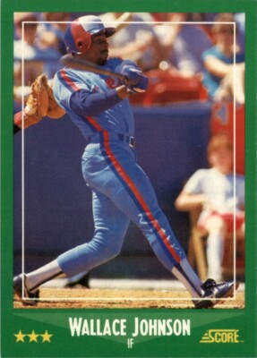 1988 Score MLB Wallace Johnson #433 | eBay