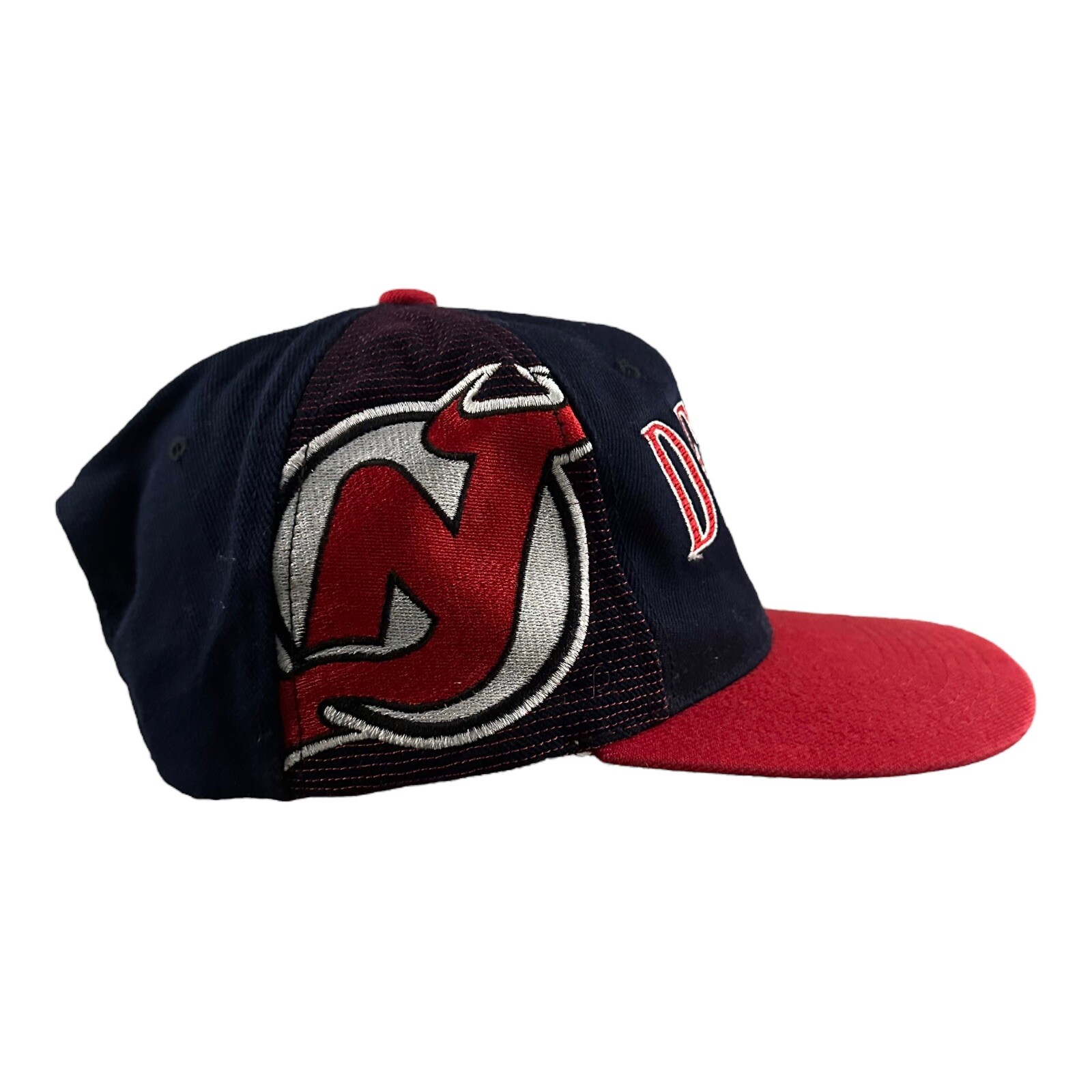 Vintage New Jersey Devils Mens Hat Cap Blue Red SnapBack Sports ...