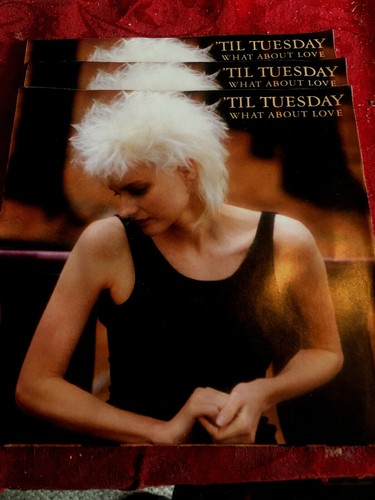 TIL TUESDAY - WHAT ABOUT LOVE - 7"VINYL 3PC LOT 1986 MINT- 1ST PRESS ...