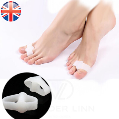 Van Der Linn 1~4 X Silicone Toe Corrector Gel 2 Holes Orthotics Bunion ...