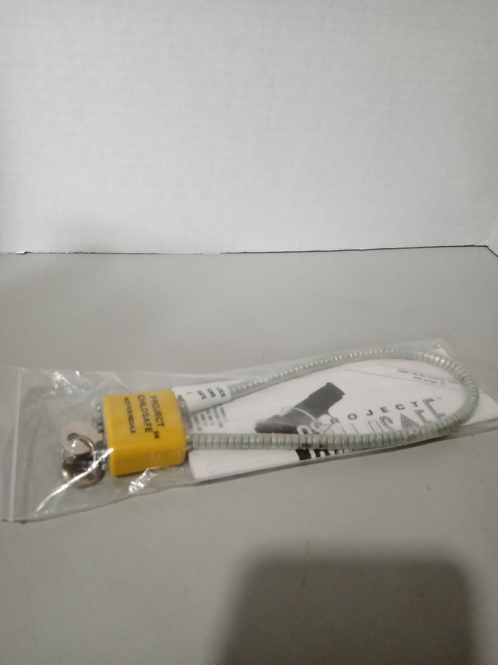 Project Child Safe Metal Cable Lock with 2 Keys Pistol/Shotgun/Rifle ...
