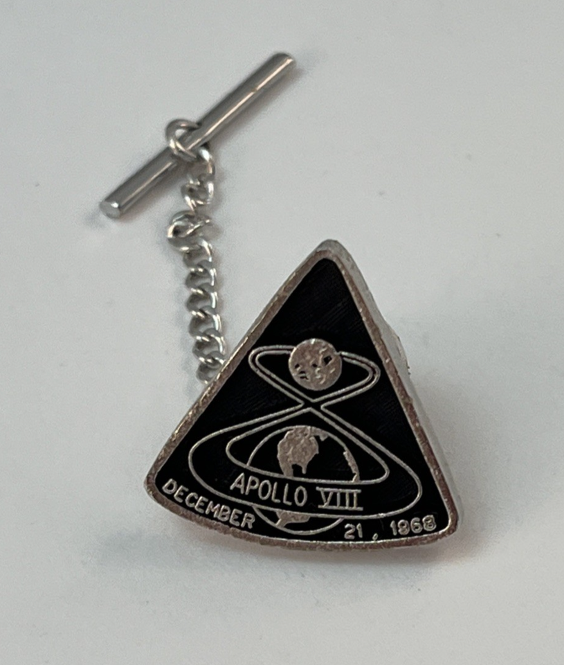 Vintage NASA APOLLO 8 VIII Launch Team Tie Tack Pin December 21, 1968 ...