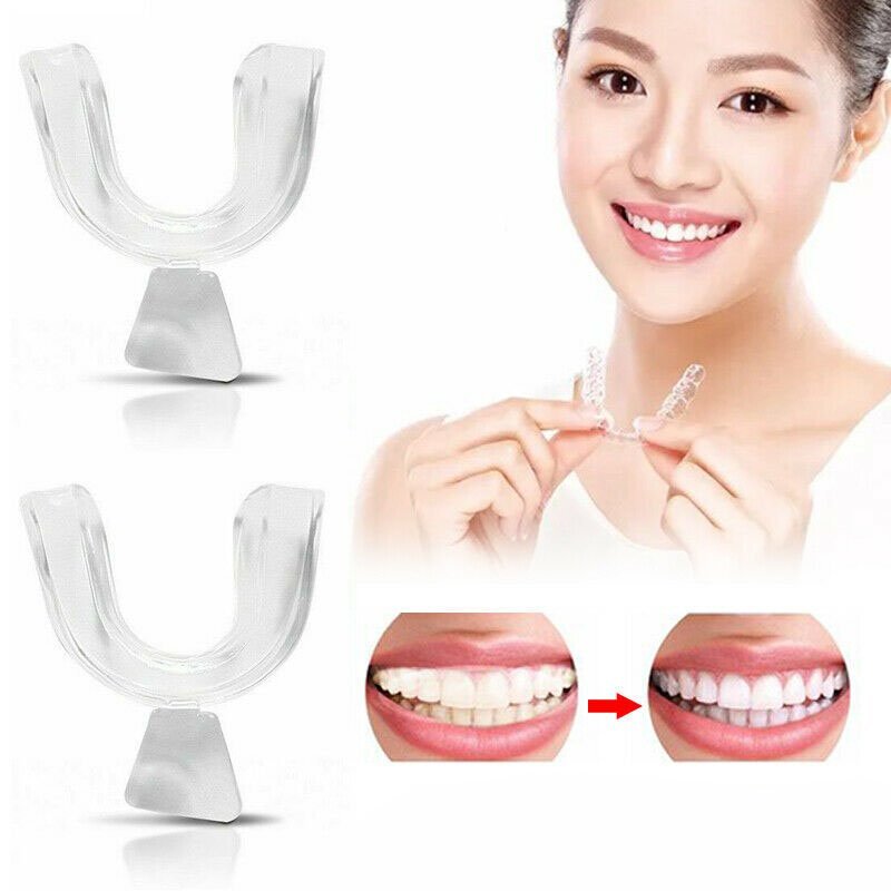 4x Teeth Whitening Mouth Trays Custom Self Mould Thermo Plastic Clear ...
