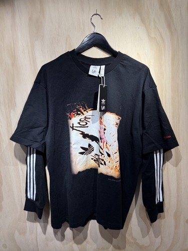 adidas x Korn Long Sleeve T-shirt Black JG1338 Size L for sale online ...