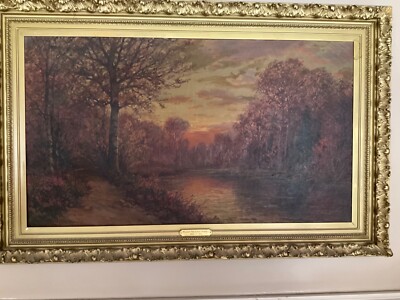 Wm Paskell oil painting 46x29, excellent painting plaque on frame | eBay