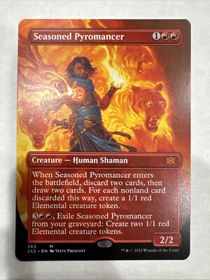 Seasoned Pyromancer (Borderless) Double Masters 2022 Regular | eBay