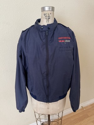 Vintage 70s 80s Chevrolet Corvette Blue Jacket vtg car Chevy racing | eBay
