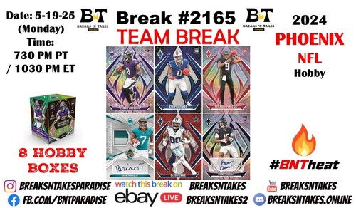 ATLANTA FALCONS 2024 Panini Phoenix Football Hobby 8 BOX Break #2165 | eBay