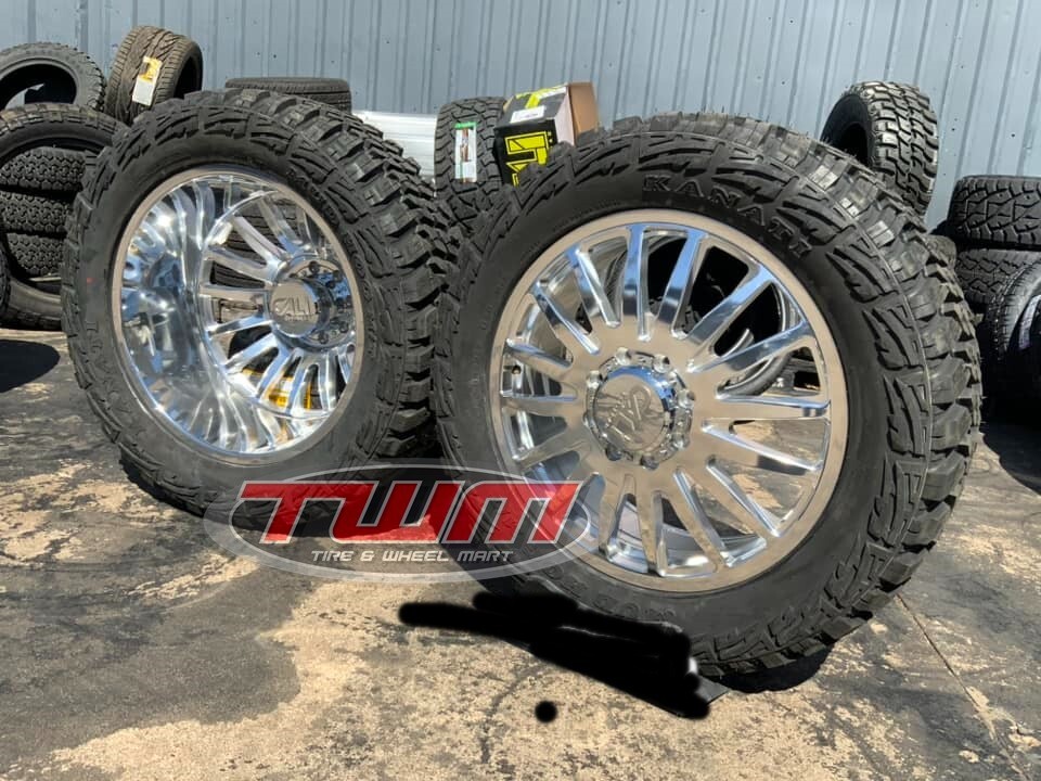 6 NEW 22" 8x210 CALI SUMMIT POLISH Dually Wheel 35125022 TirE 07 UP GMC ...
