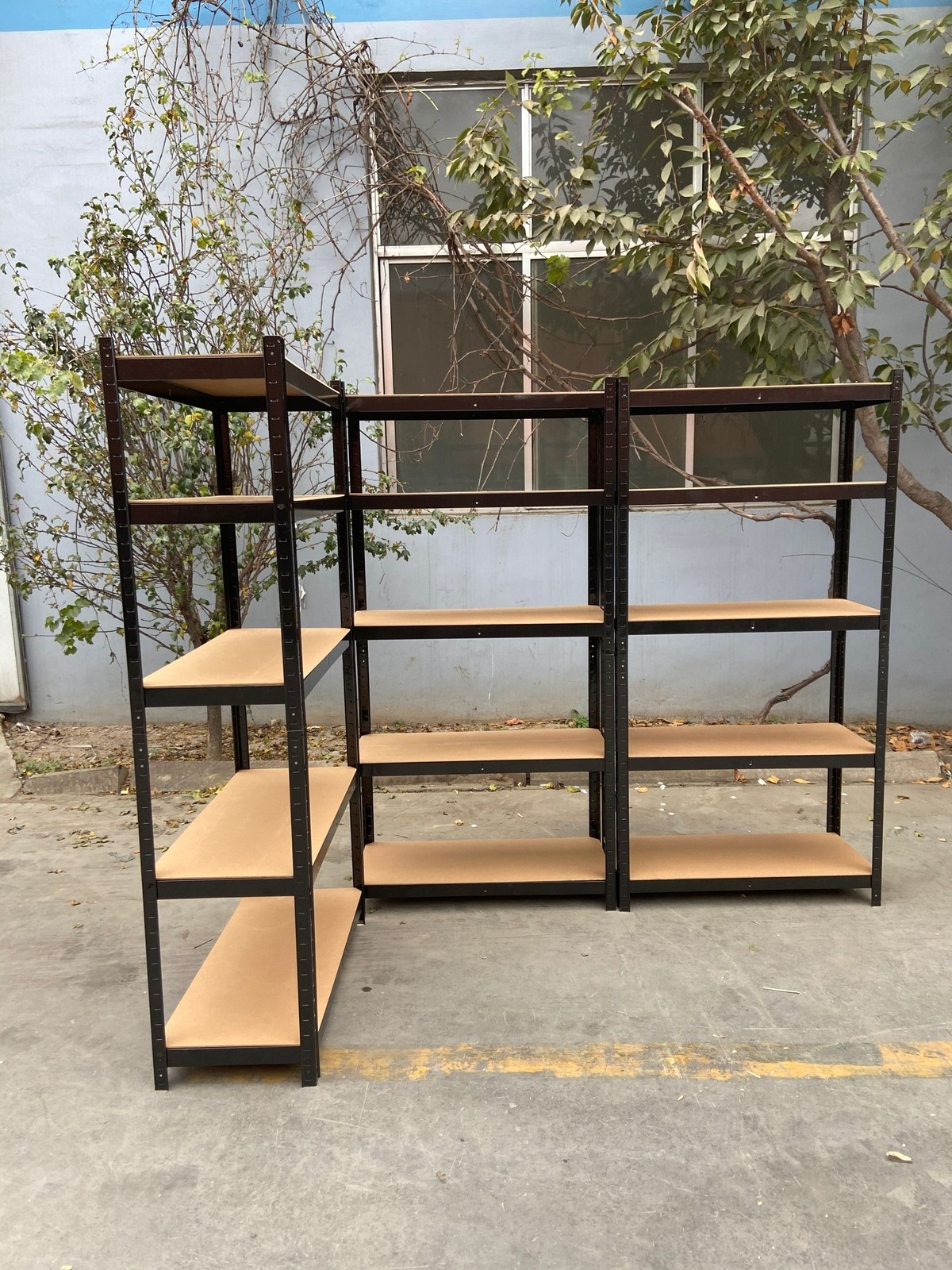 Garage 5 Tier Workshop Rack Heavy Duty Storage Racking Shelving ...