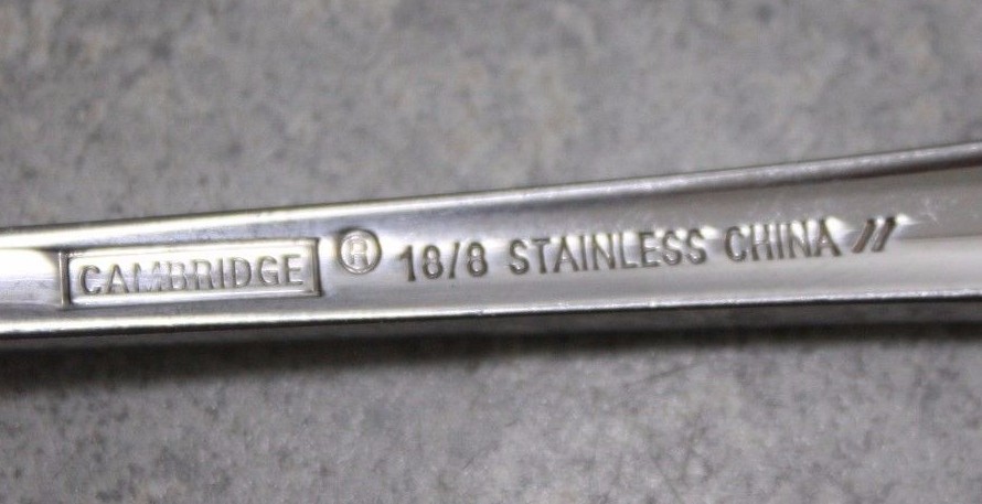 Cambridge CBS116 Stainless PIERCED SERVING SPOON, BUTTER SPREADER ...