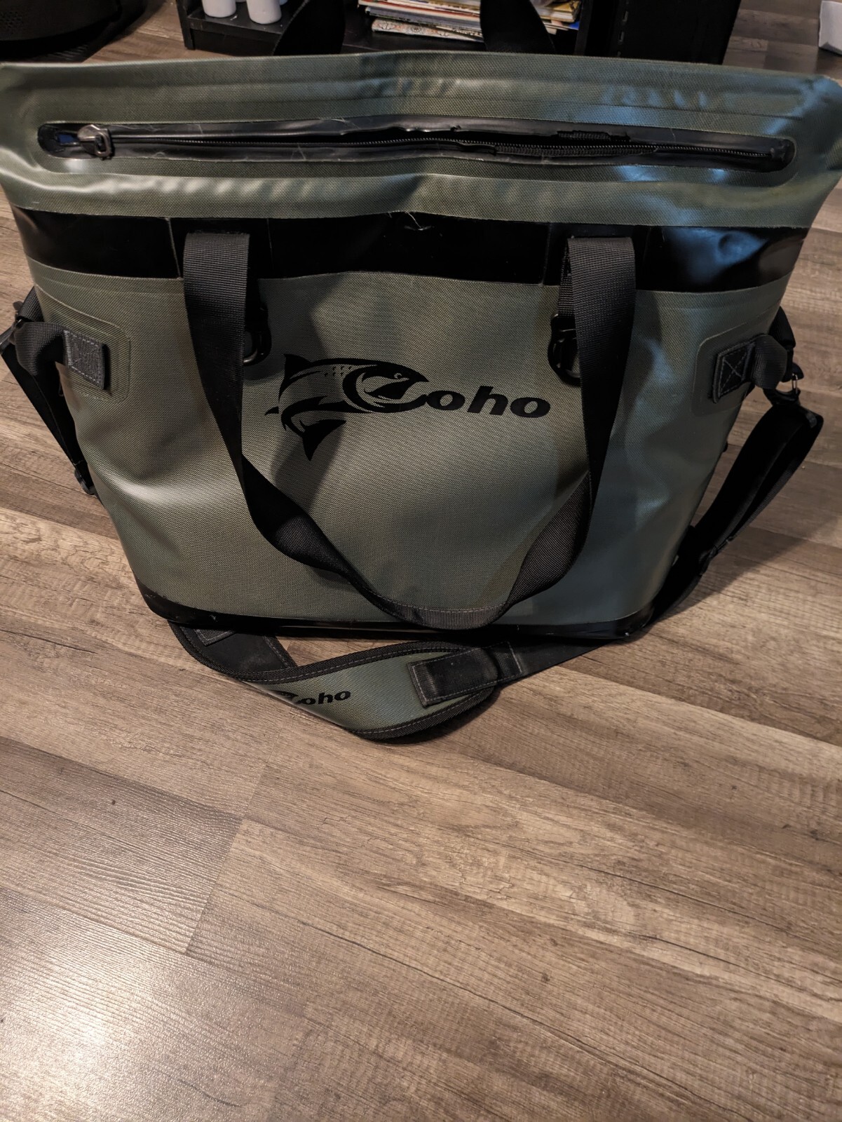 COHO Heavy Duty Ice-For-Days Soft-Sided Insulated Gray / Blue Cooler ...