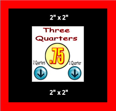 8 .75 cent Vending Label Price Stickers Candy Gumball | eBay