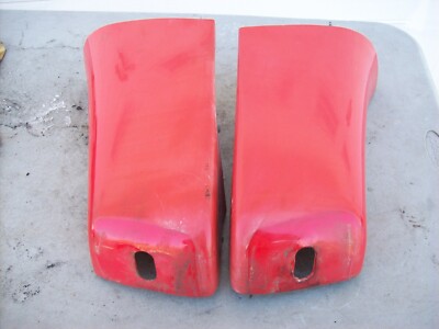 Porsche 944 & 944 Turbo S2 Rear Bumper Plastic End Caps GUARDS RED 02 ...