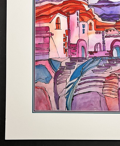 Sheila Spargo Matted Watercolor Artwork Titled "Night Glow" | eBay