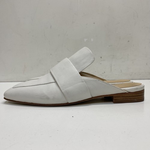 Rag And Bone White Solid Leather Mules Women's Size 5.5 | eBay