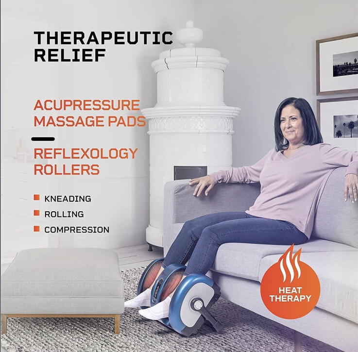 LifePro RelaxaTilt Foot & Calf Shiatsu Massager Deep Kneading ...