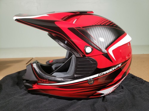 Cyber Helmet UX-23 Carbon Red/Blk Youth Medium TR#640237 | eBay
