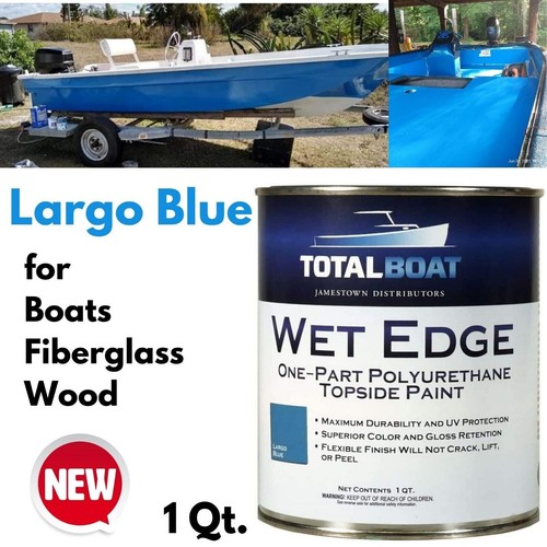 1 Qt. Marine Topside Paint for Boat Canoe Pool Slide Fiberglass Wood ...