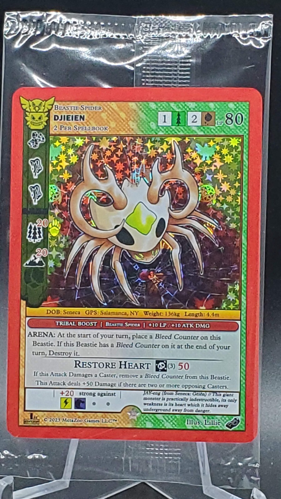 Djieien MetaZoo 1st Edition Full Holo Foil NATIVE Promo Card. NM/MINT ...