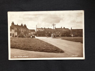 ATWICK The Green nr Hornsea Skipsea c1930 Black Horse Inn real photo ...
