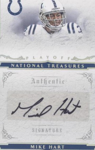 2008 Playoff National Treasures - #183 Mike Hart /99 (AU, RC) for sale ...