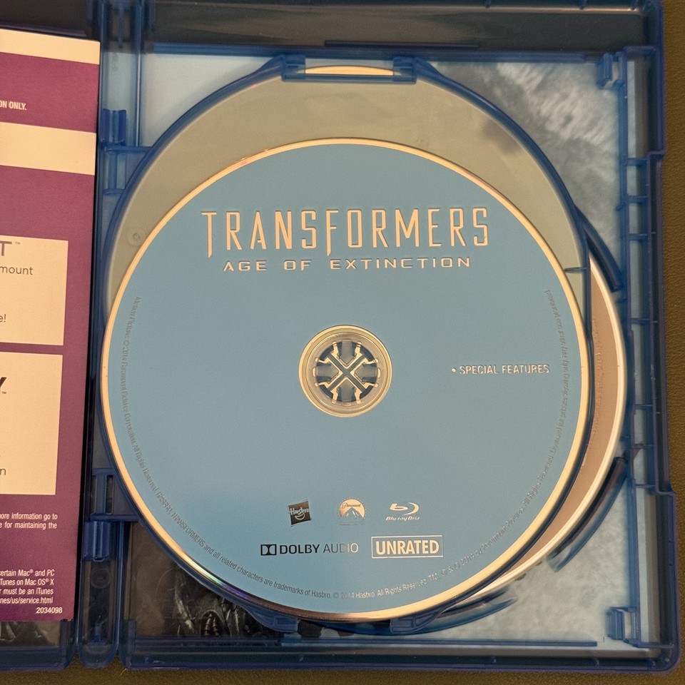 Transformers: Age of Extinction (Blu-ray/DVD, 2014, 2-Disc Set ...