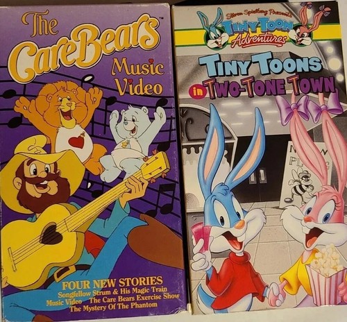 Tiny Toons In Two Tone Town Care Bears Music Video VHS Cartoons Lot 2 ...