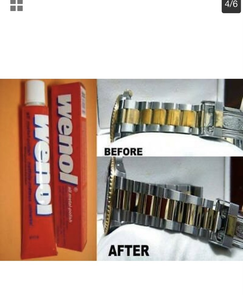 WENOL red - 50 grams -Metal Polish aluminum brass silver gold tin ...