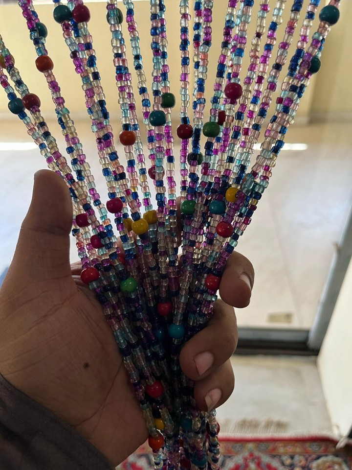 Handmade Beaded String with bells Curtain Hippie Boho Colorful Home ...
