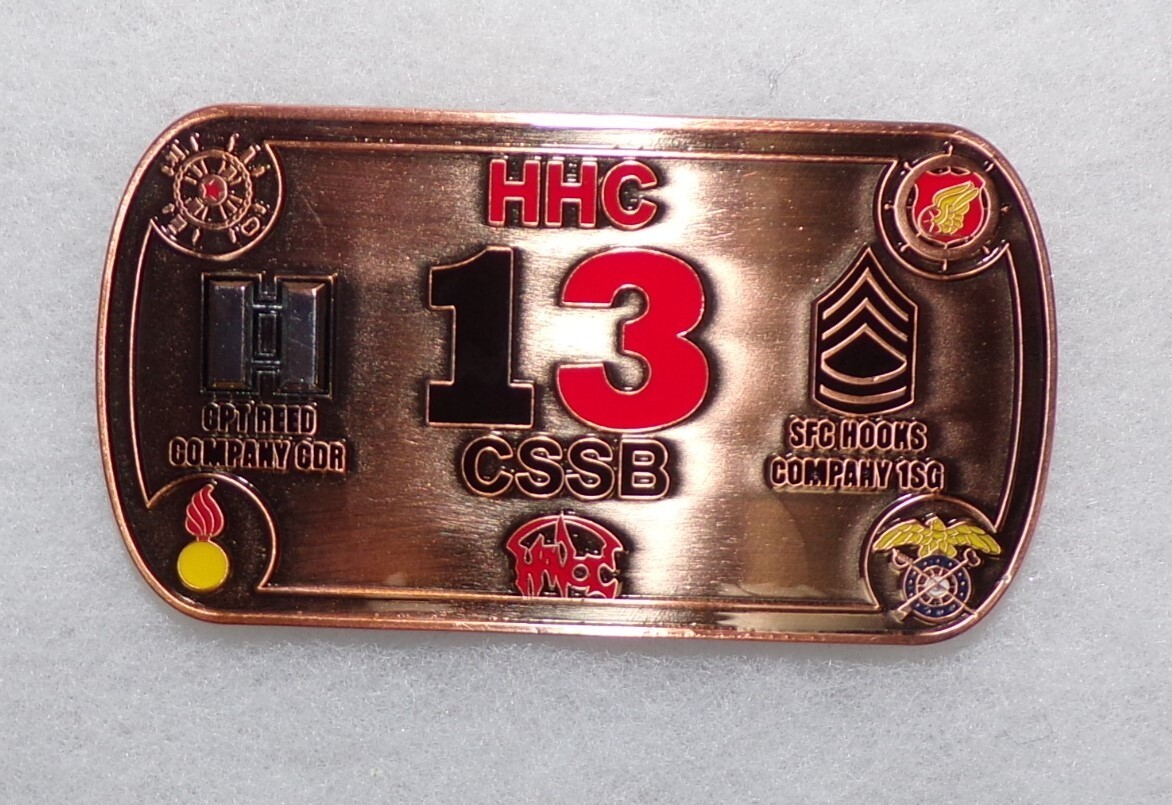 US Army HHC 13th CSSB Combat Sustainment Support Battalion Challenge ...