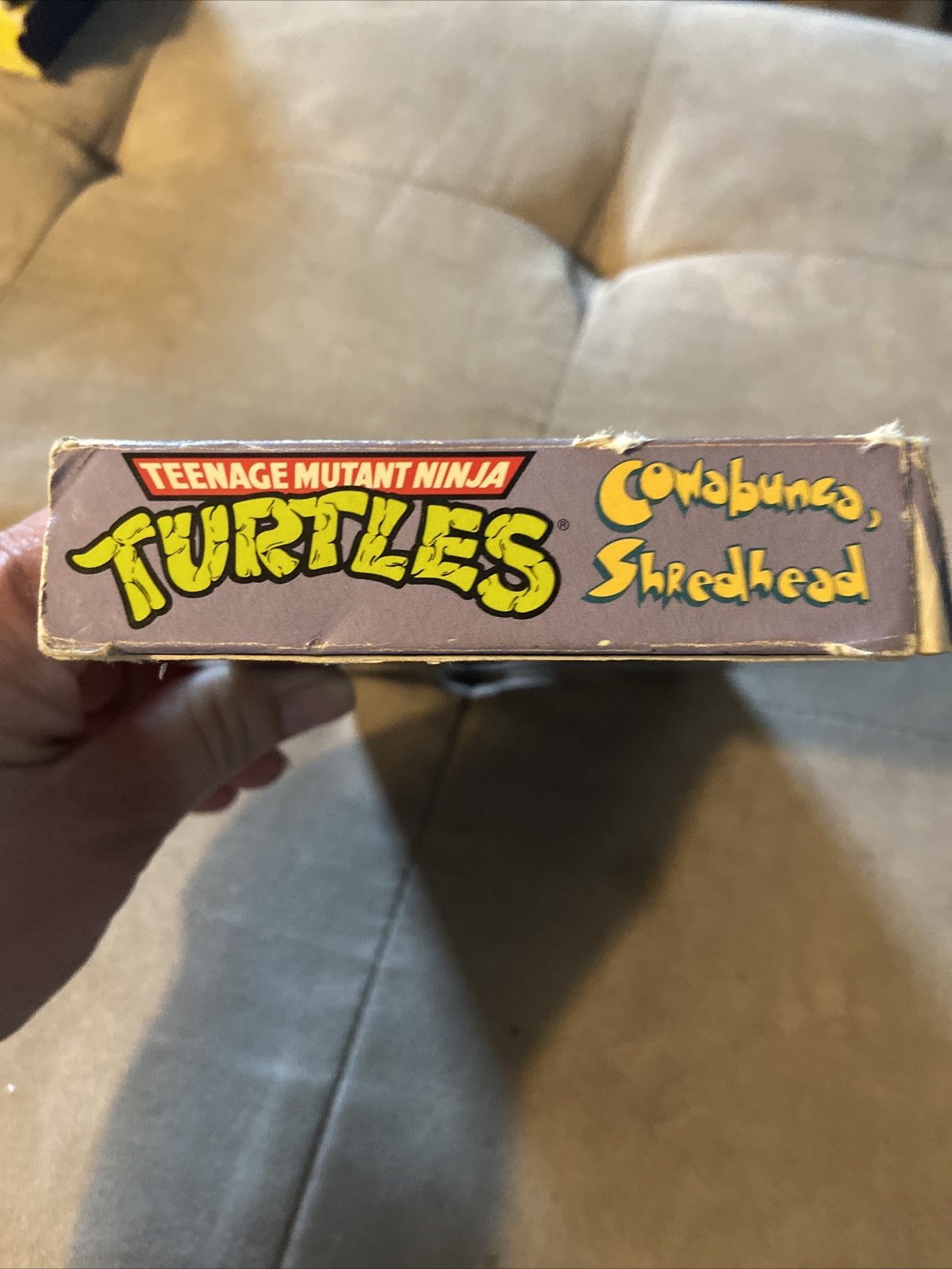 Teenage Mutant Ninja Turtles Cowabunga TMNT Shredhead VHS Movie ...
